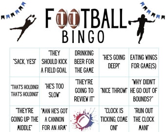 Ultimate Football Bingo Printable: Perfect for Game Day Fun! - Etsy