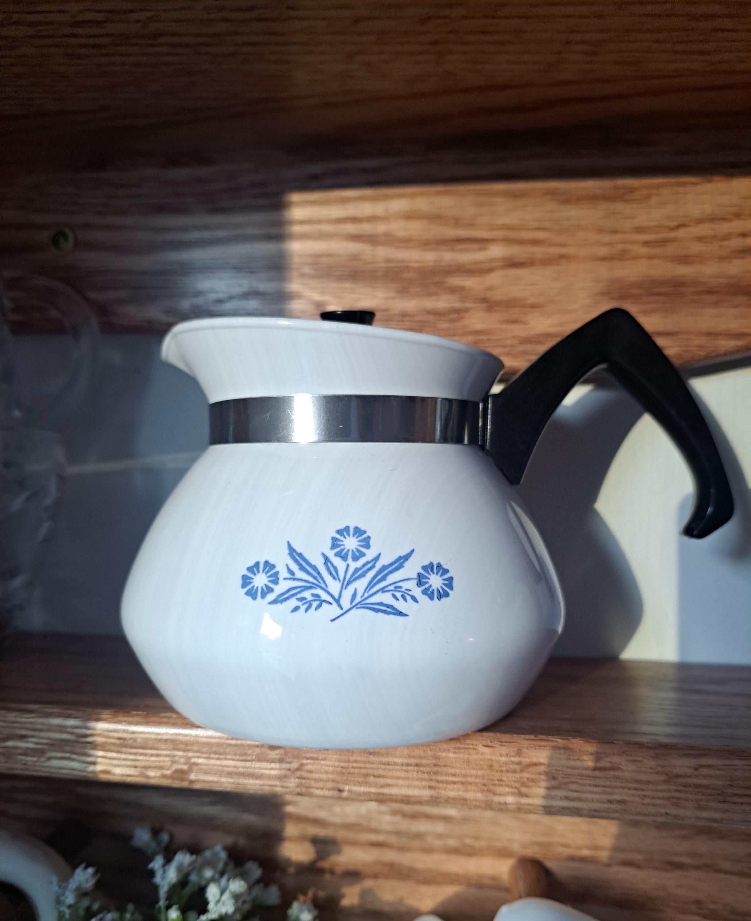 Corning Ware Cornflower Coffee Pot - Etsy