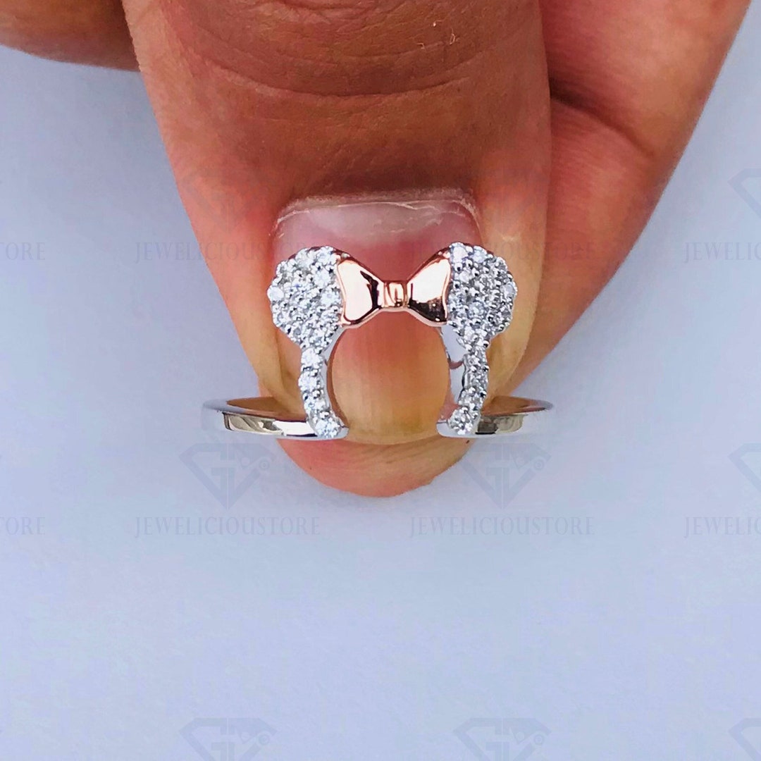 Enchanted Disney Fine Jewelry Collection Minnie Mouse Engagement ...