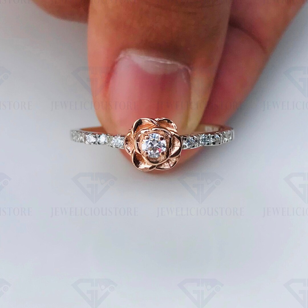 Enchanted Disney Fine Jewelry Solid Silver and 10K Rose Gold Plated ...