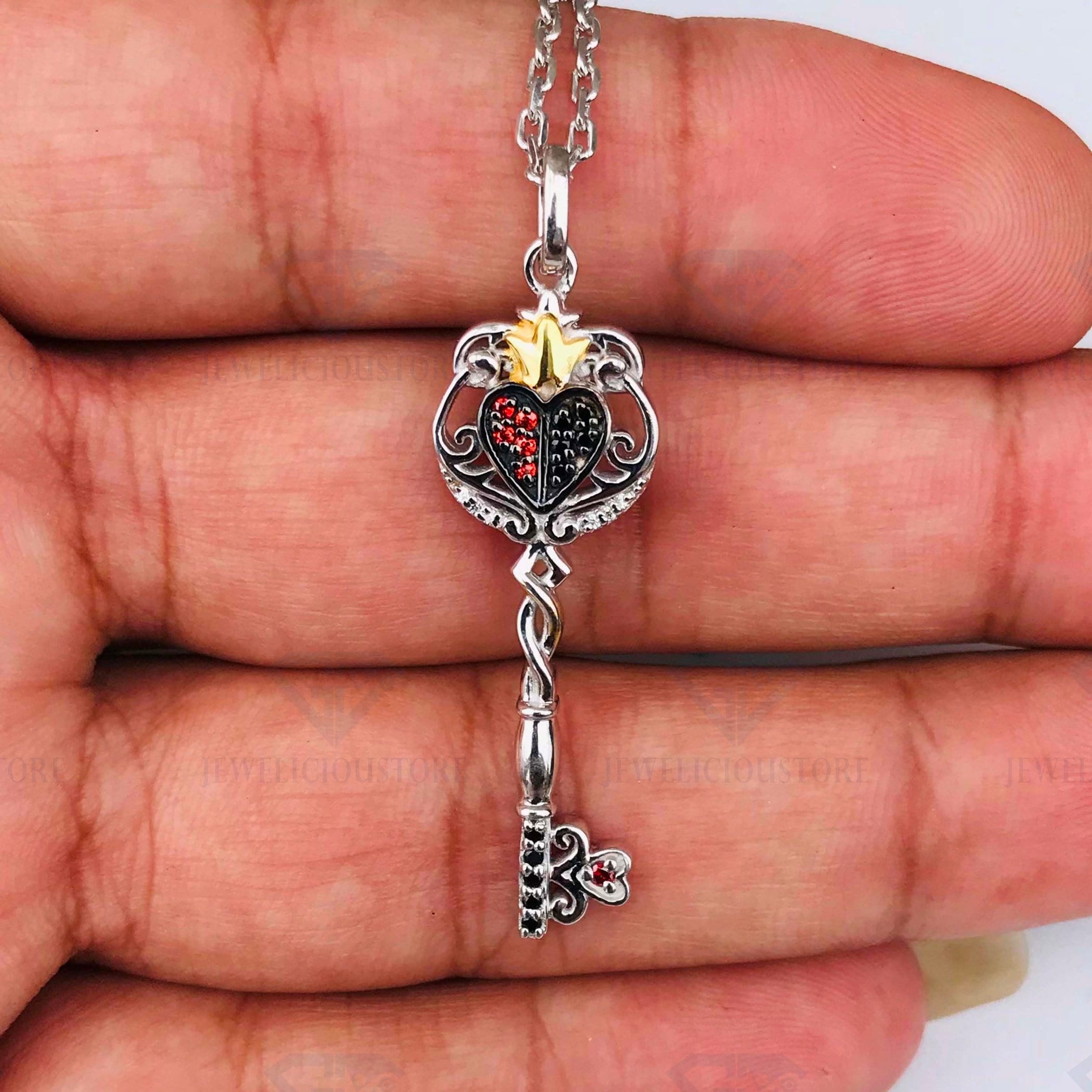 Disney Treasures Alice in Wonderland Diamond & Garnet Key - Etsy