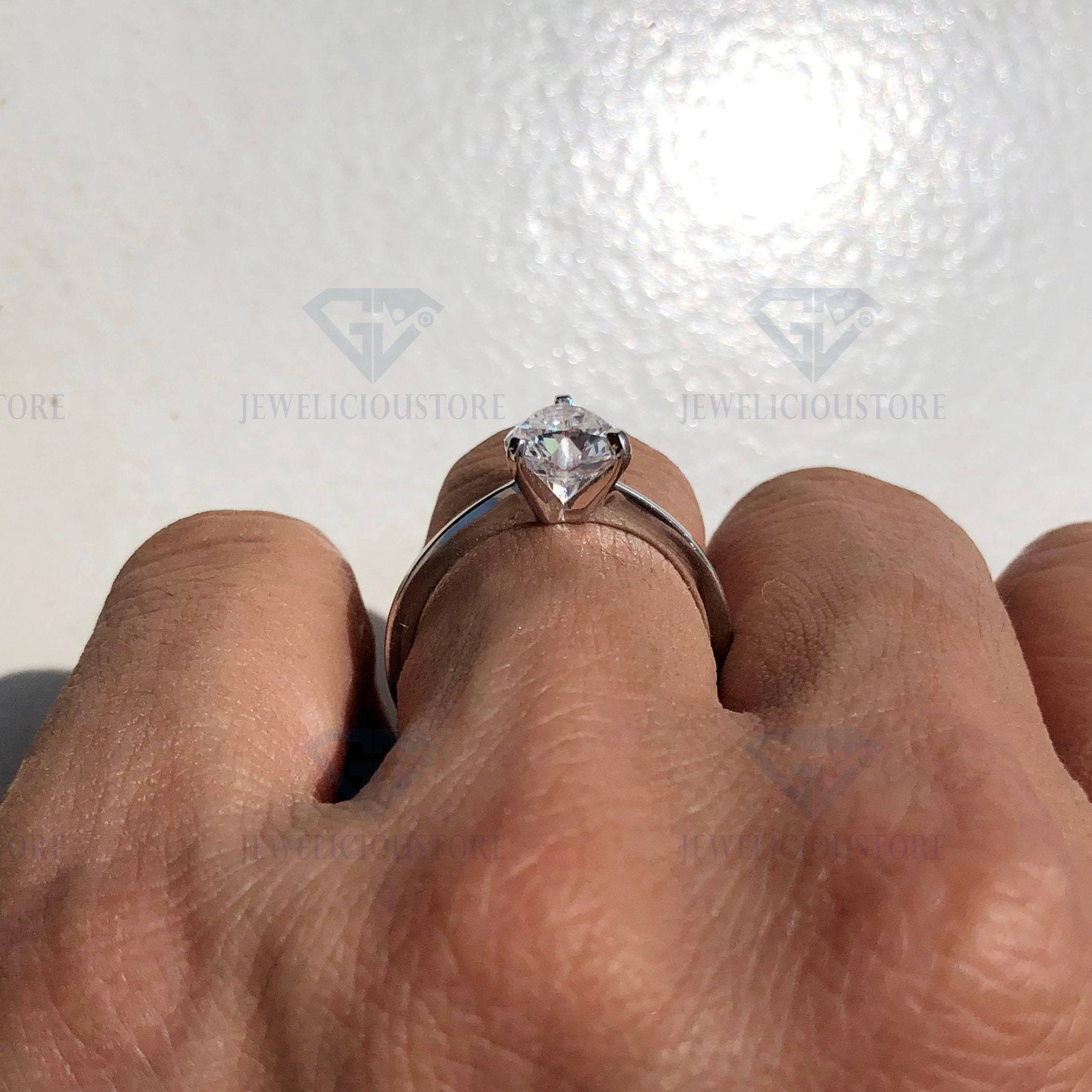 Solitaire Ring Heart Shape Diamond Ring Engagement Ring - Etsy