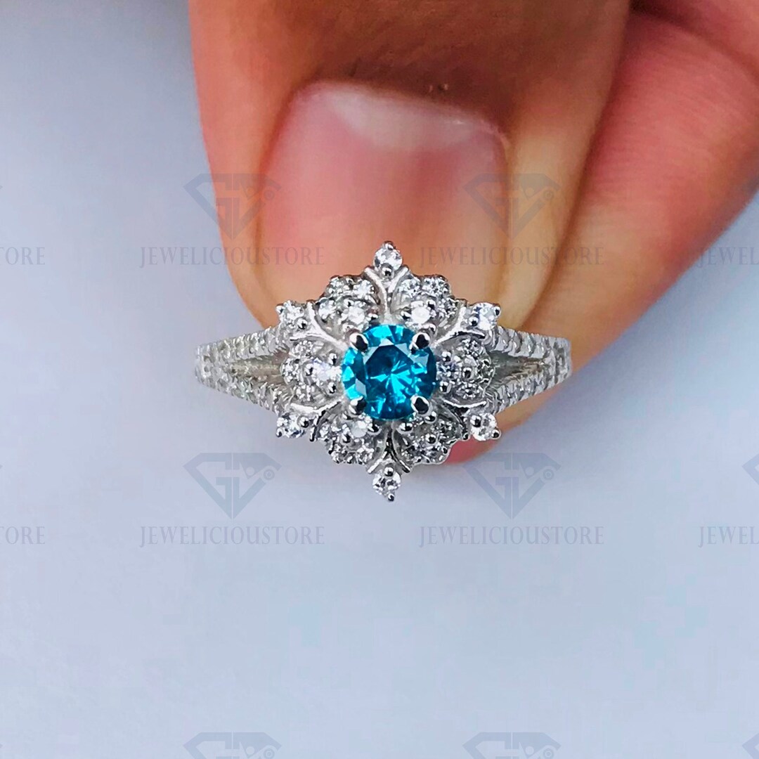 Enchanted Disney Vault Frozen's Elsa Diamond Snowflake Engagement ...