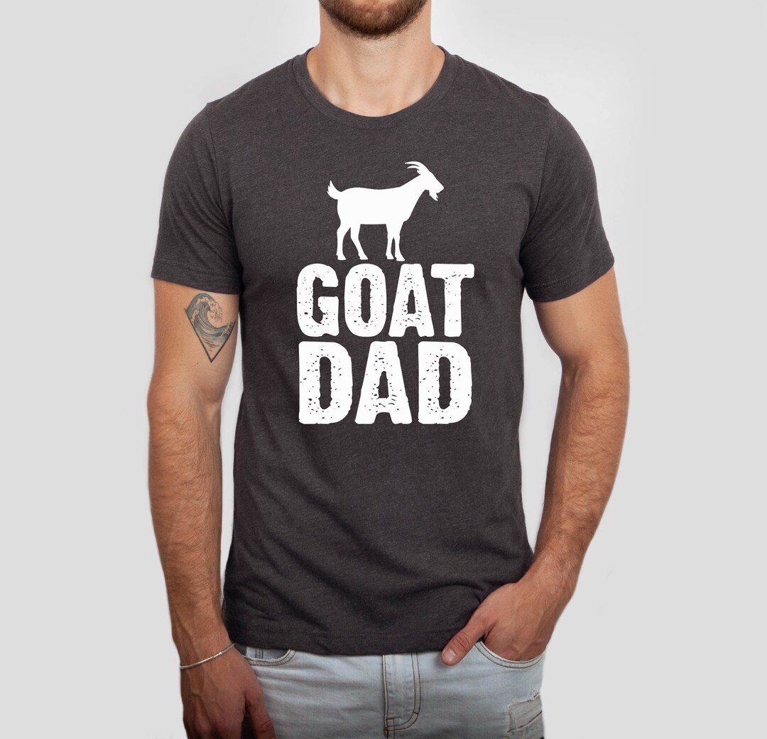Goat Dad Shirt, Goat Owner Men Tshirt, Father's Day Goat Dad Gift Tee ...