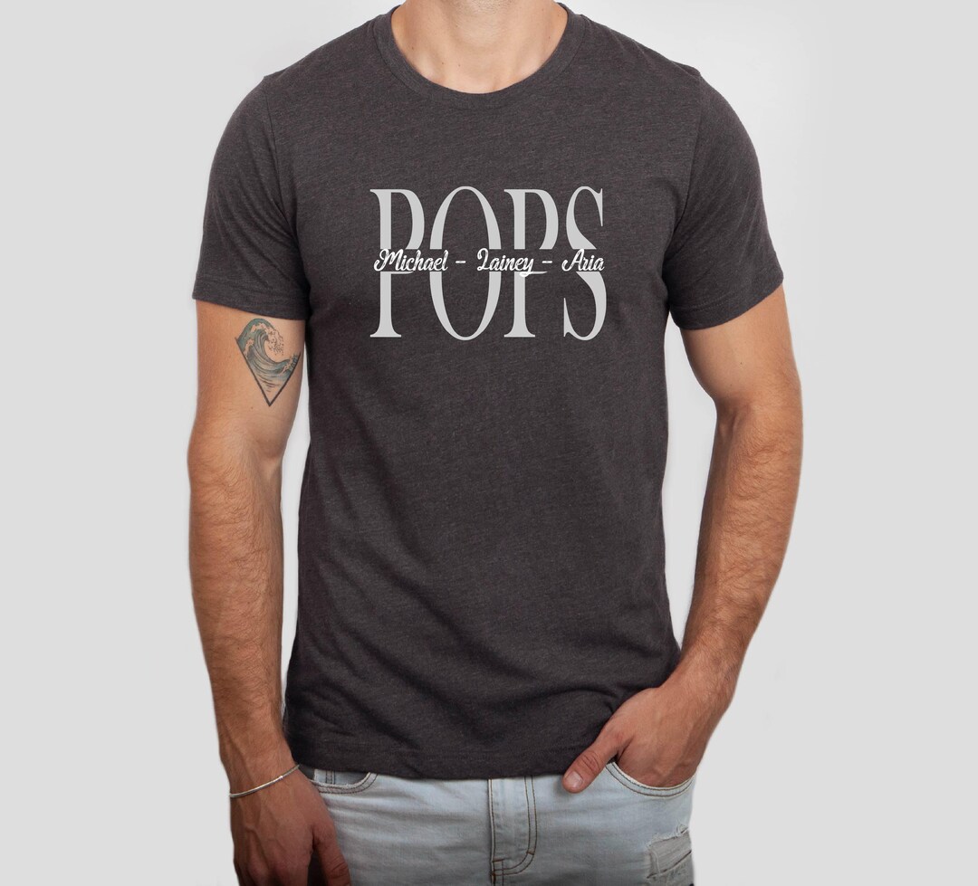 Custom POPS Shirt, Father's Day Tshirt, Fathers Day Pops Gift Tee, Pops ...