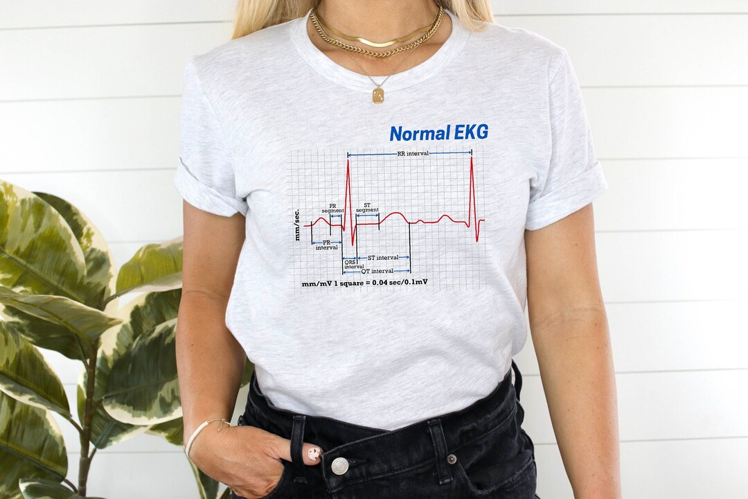 EKG Unisex Shirt, Normal EKG Shirt, Human Heart Tee, Cardiac Doctor Tee ...