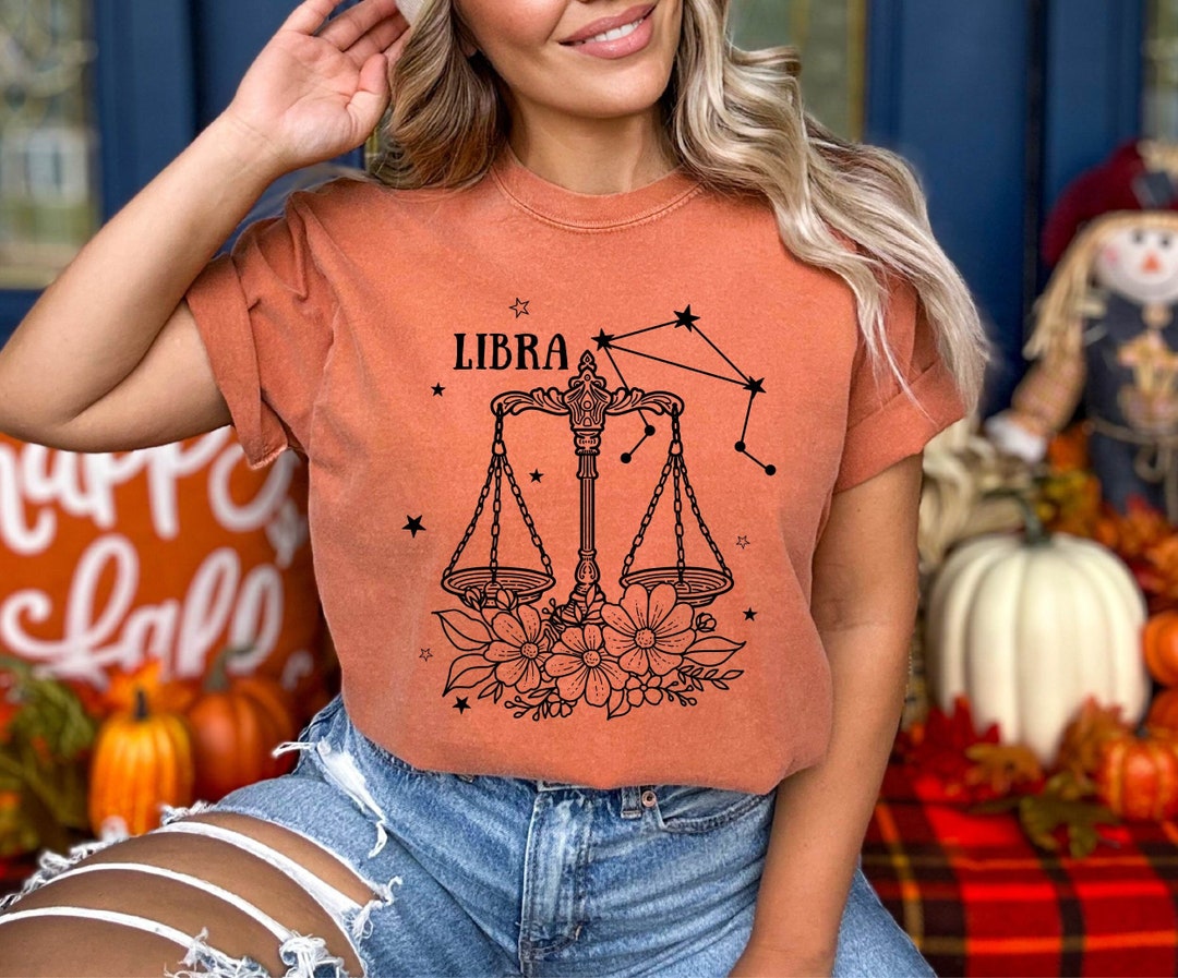 Libra Zodiac Tshirt, Astrology Libra Shirt, Libra Zodiac Birthday Gift ...
