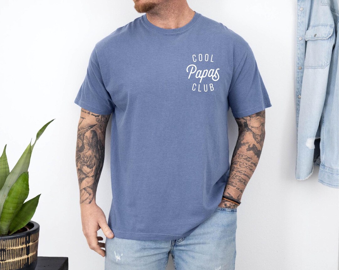 Cool Papas Club Shirt, Papa Gift Tee, Pregnancy Announcement Tee for ...