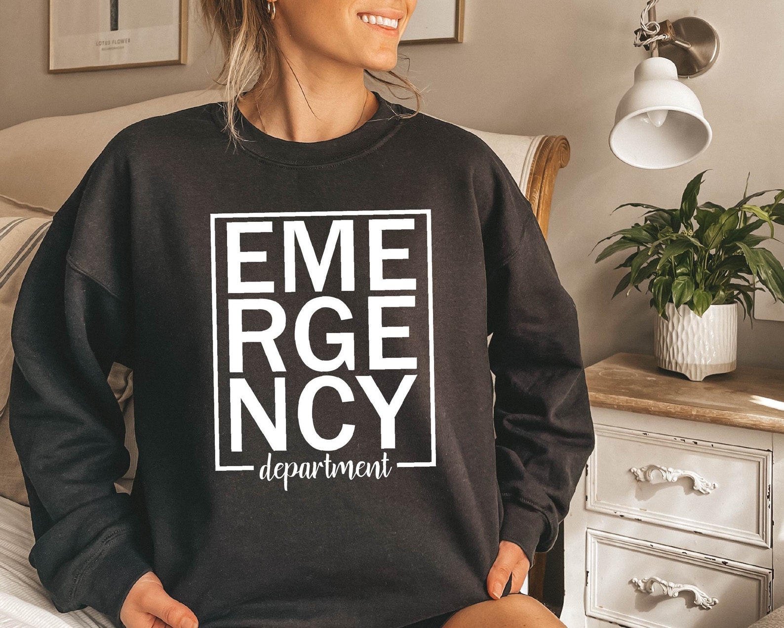 Emergency Department Sweatshirt, Emergency Department Crewneck ...