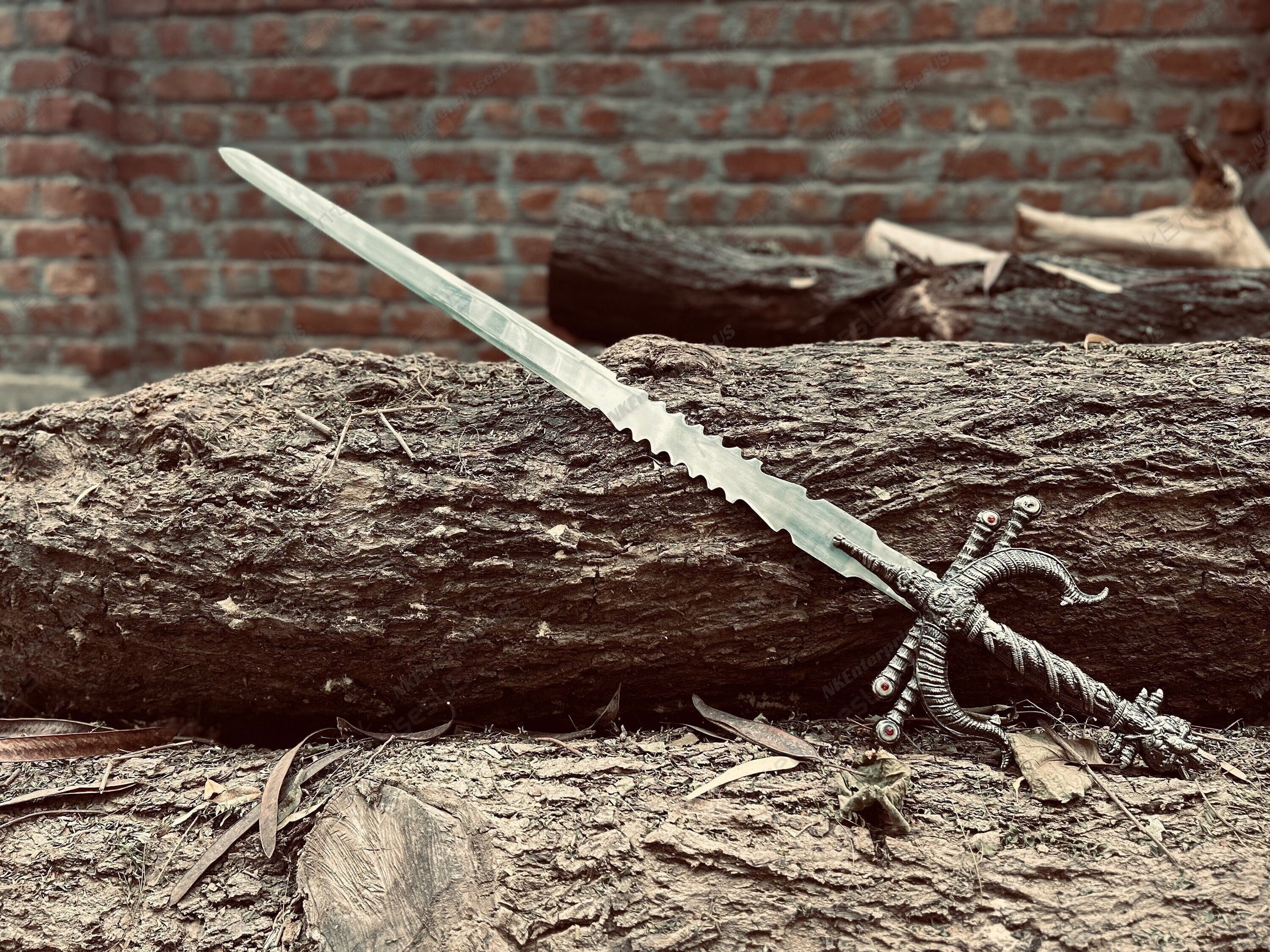 Handmade Dragon Swords, Hand Forged Stainless Steel Swords, Viking ...