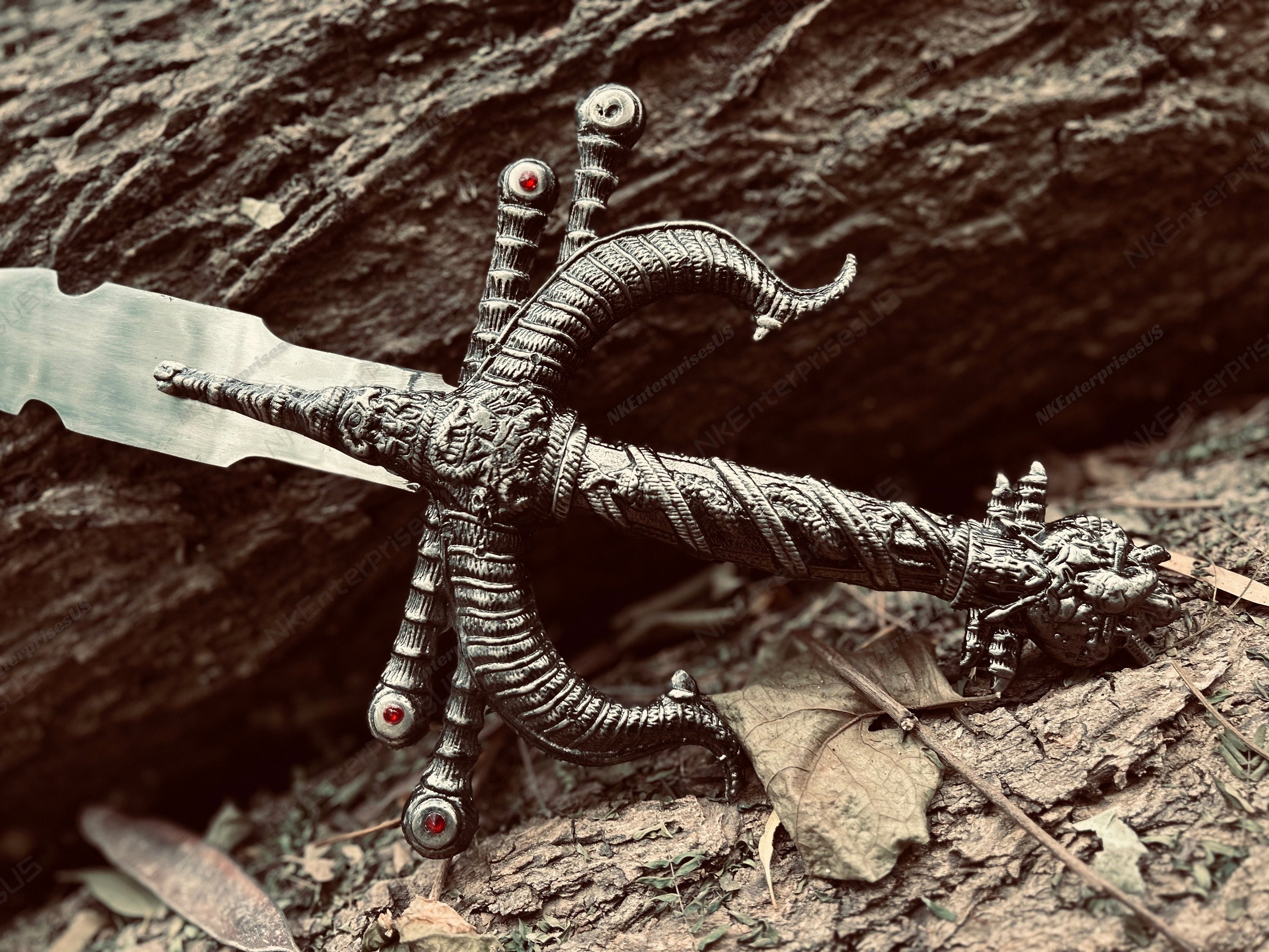 Handmade Dragon Swords, Hand Forged Stainless Steel Swords, Viking ...