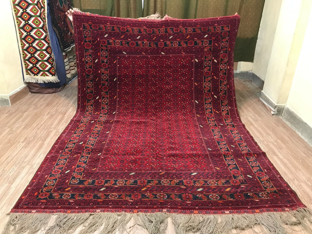 1960s Antique Faded Rug 6'7x8'11 Collectors Piece Vintage Rug, High ...