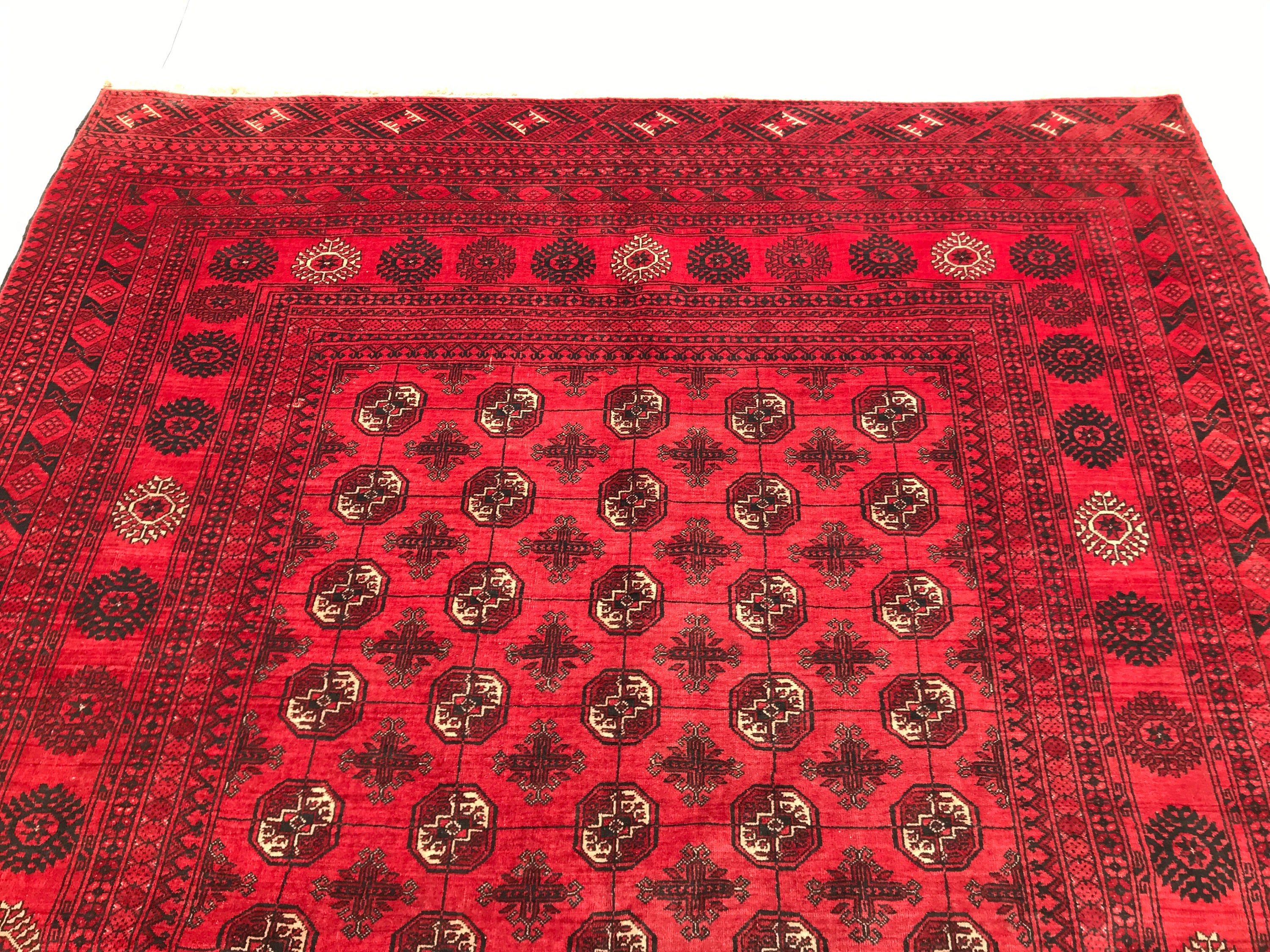 1950s Antique Faded More Gul Area Rug 6'7x9'3 Ft - Etsy