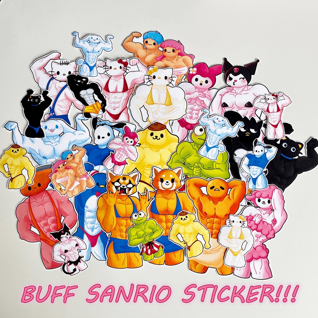 Buff Sanrio Sticker! - Etsy