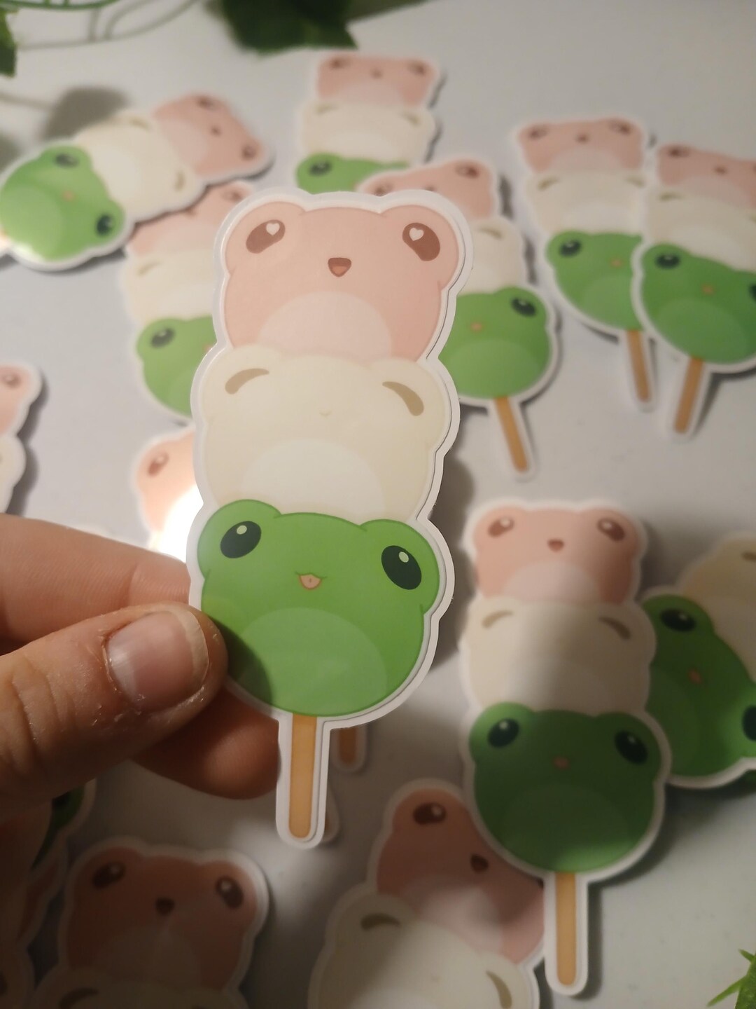 Dango Frogs Glossy Sticker - Japanese Inspired Treats, for Journaling ...