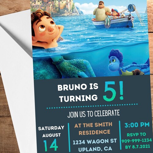 LUCA Birthday Invitation - Etsy