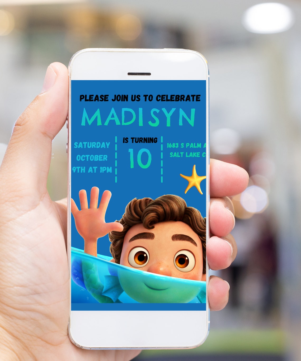 Luca Birthday Invite, Birthday Invitation, Luca Digital Birthday ...