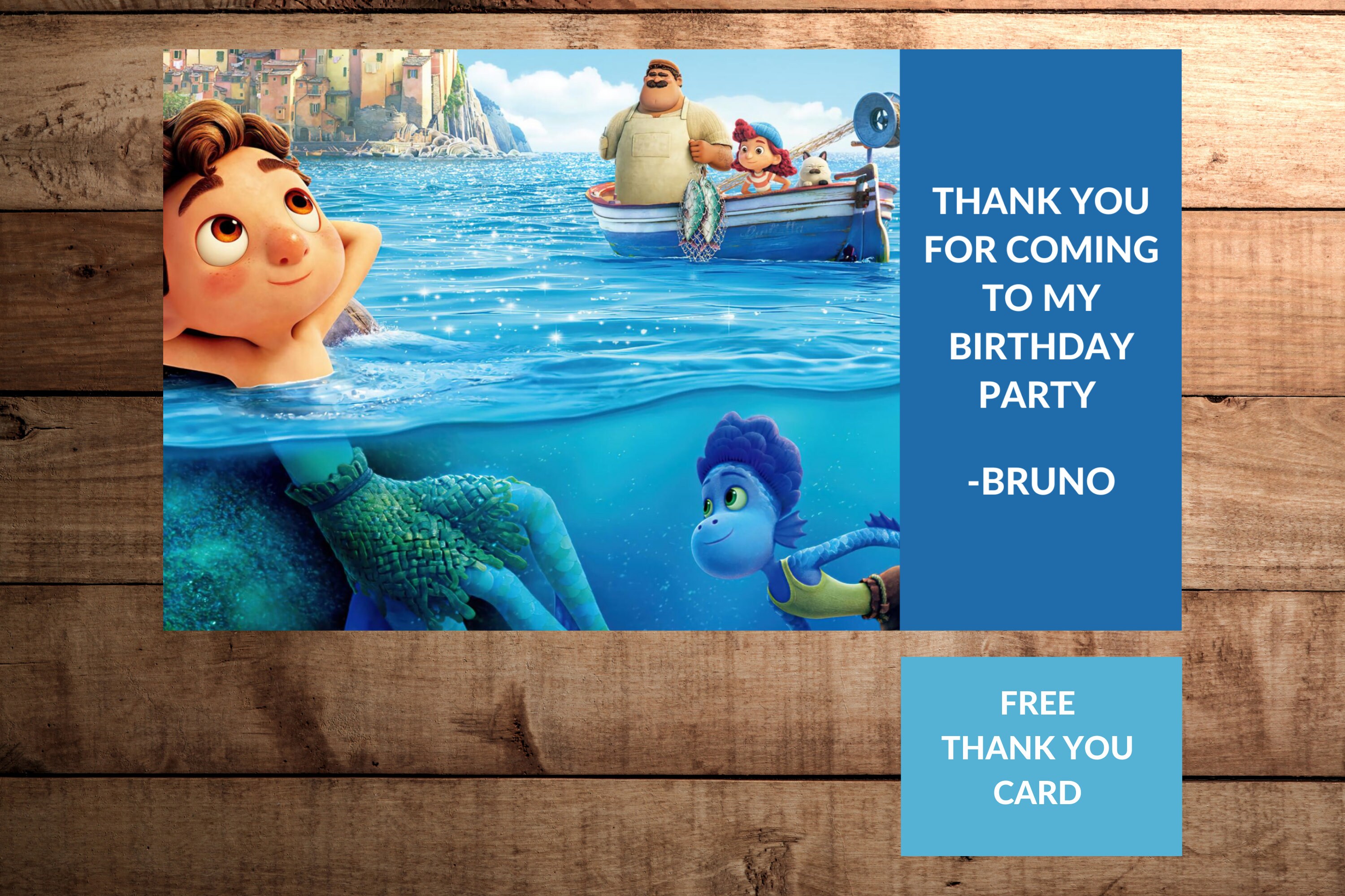 Luca Birthday Party Invitation, Birthday Invite, Digital Invitation ...