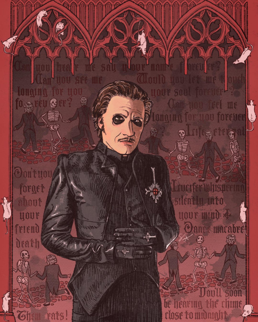 Ghost Cardinal Copia Art Print - Etsy