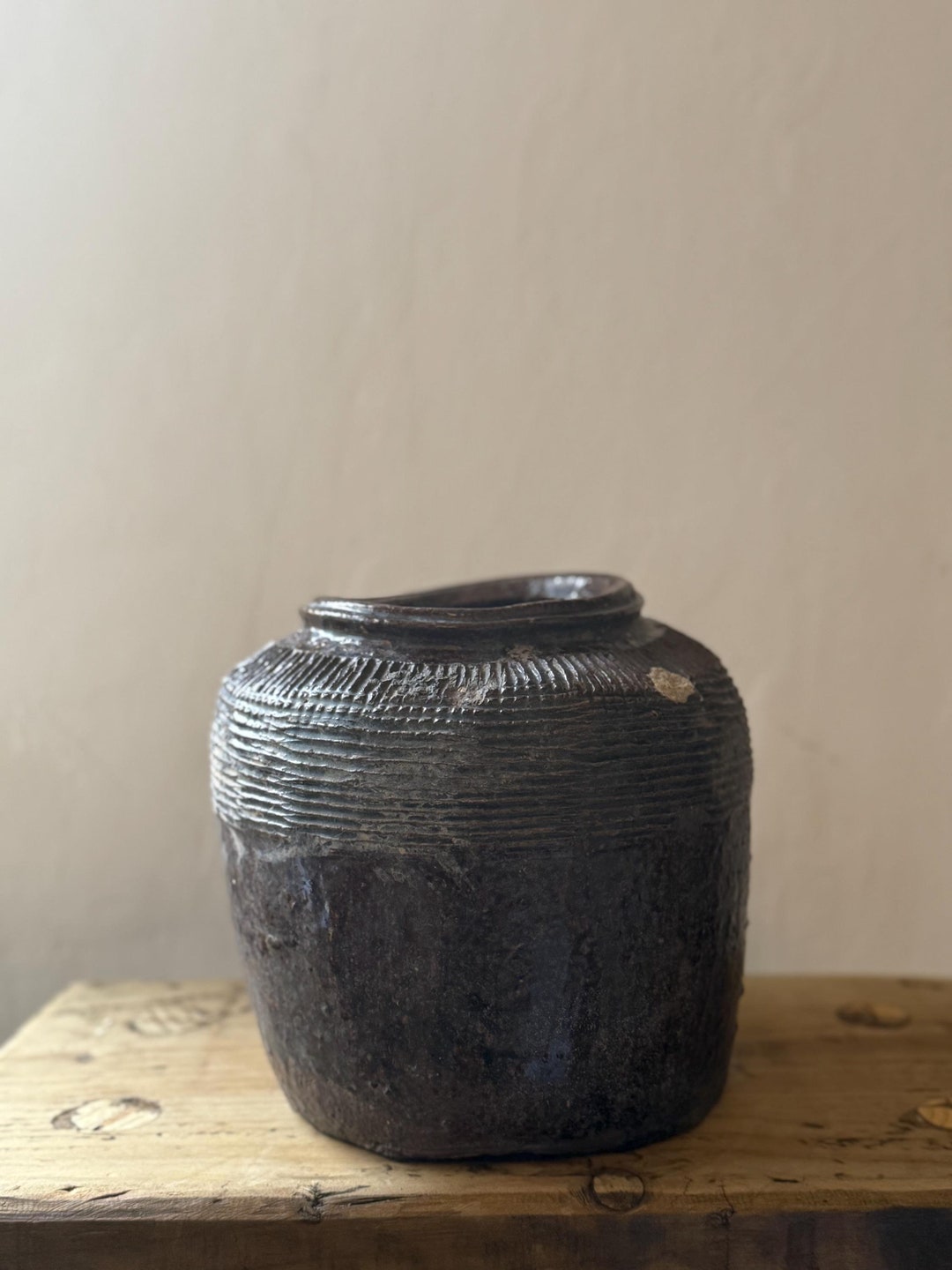 Antique Chinese Glazed Rice Wine Pot - Etsy
