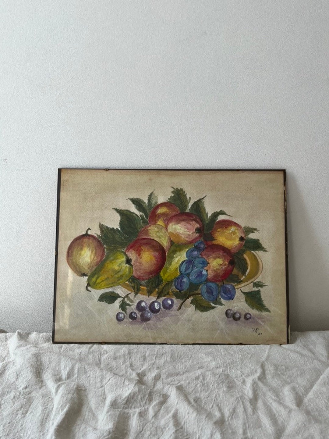 Vintage Impressionist Fruit Still Life Oil Painting - Etsy