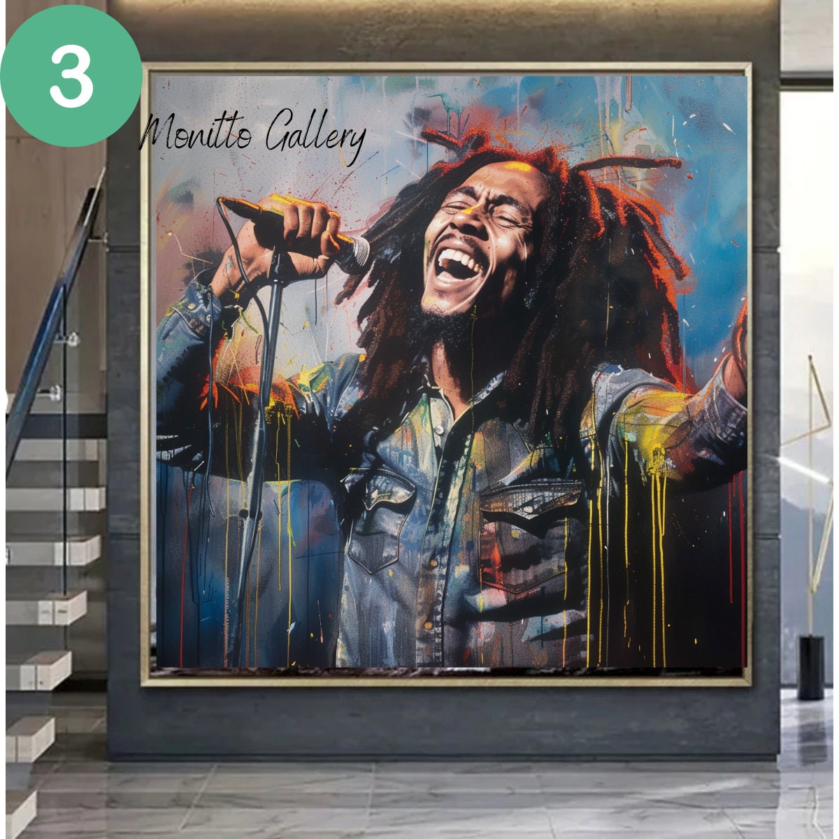 Bob Marley Painting Bob Marley Canvas Bob Marley Wall Art Bob Marley ...