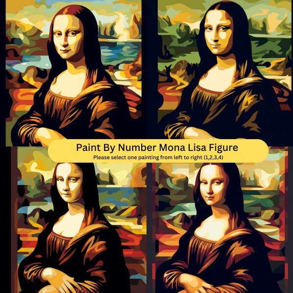 Paint by Numbers Mona Lisa - Etsy