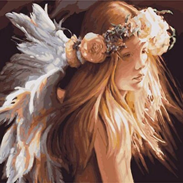 Angel Paint by Numbers - Etsy