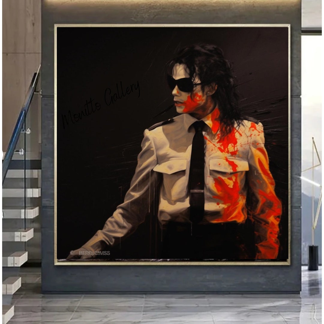 Michael Jackson Painting Michael Jackson Wall Art Michael - Etsy