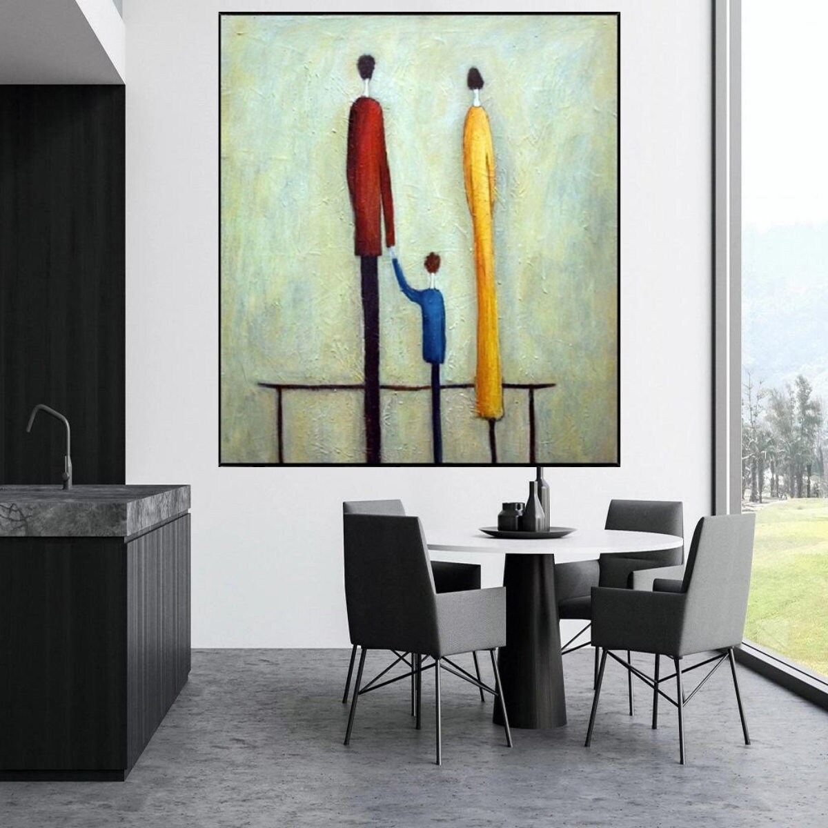 Artwork Large Human Abstract Painting Oil Painting Abstract , Large ...
