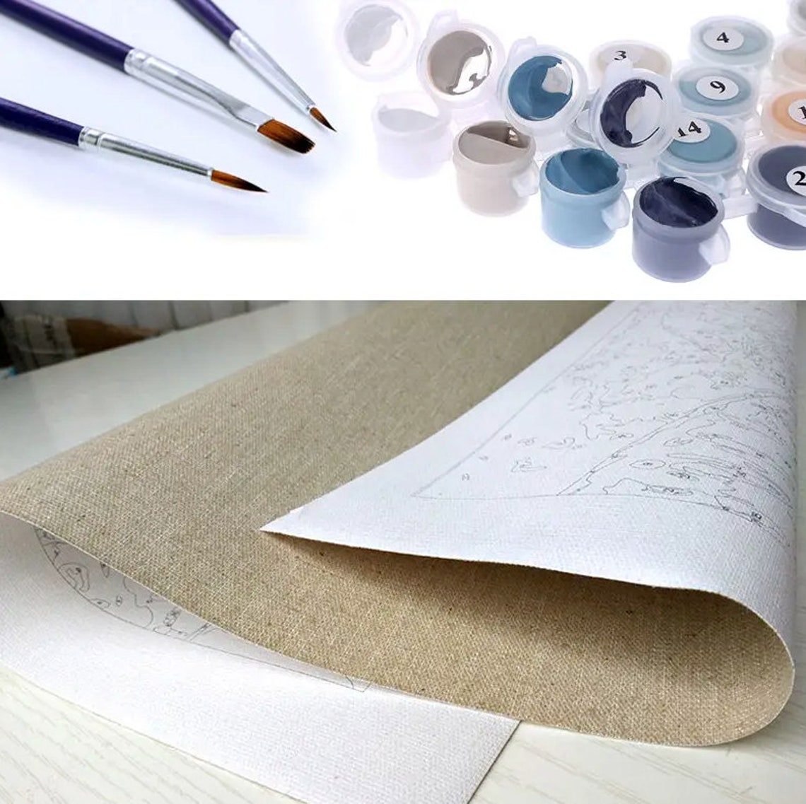 Flower Women Painting by Number Woman Kit Adult Painting by Number ...