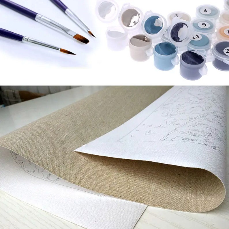 Mexico Paint by Numbers Kit DIY Painting by Number for Adults Framed ...