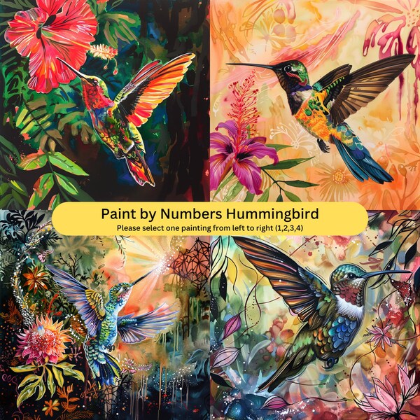 Painted Hummingbird - Etsy
