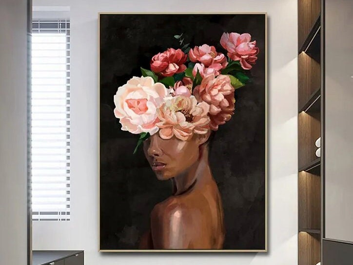 Faceless Portrait Painting on Canvas Large Abstract Paintings on Canvas ...