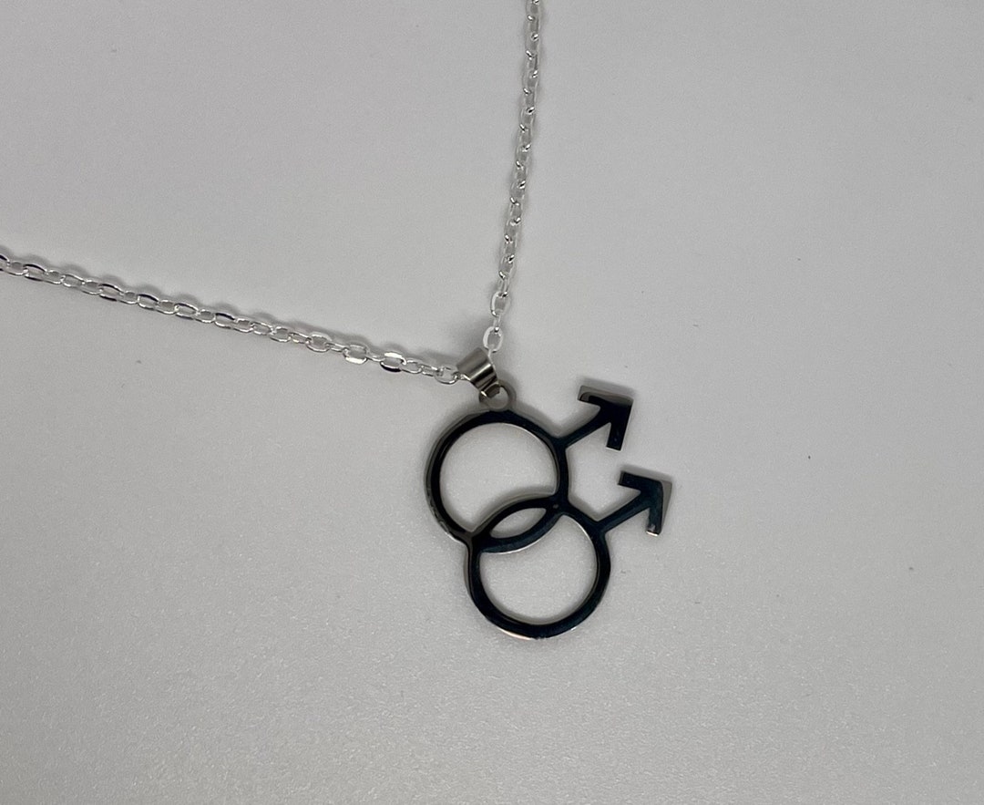 MLM Mars Symbol Gay/queer LGBTQIA Pride Necklace - Etsy