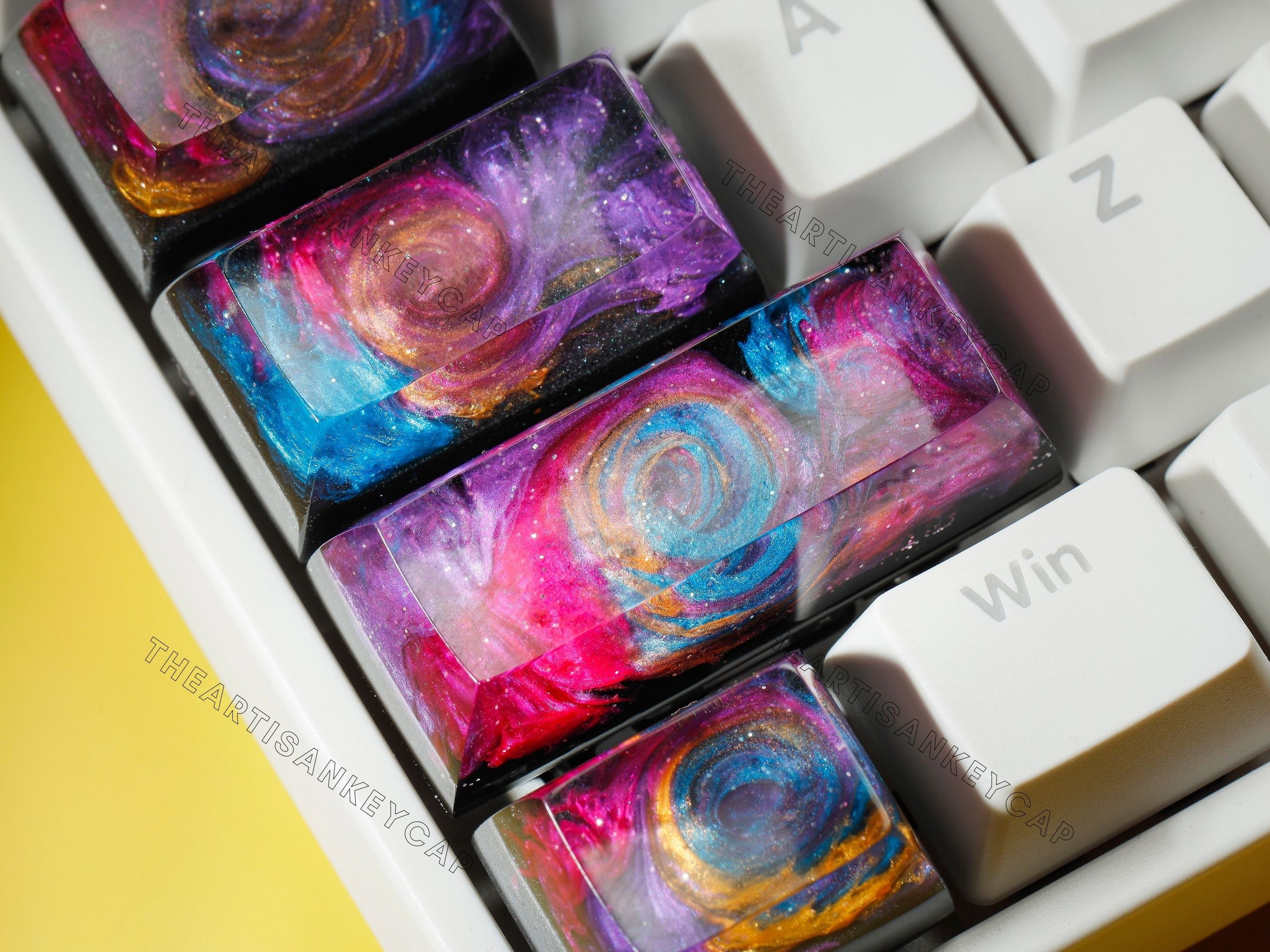 Artisan Keycap Galaxy Space 1.5U Resin Keycap Cute Keycap for - Etsy
