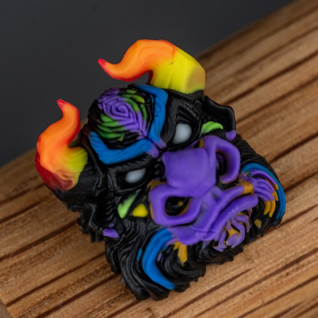Resin Keycap Bull V2 Multi Color Individuality for Cherry MX - Etsy