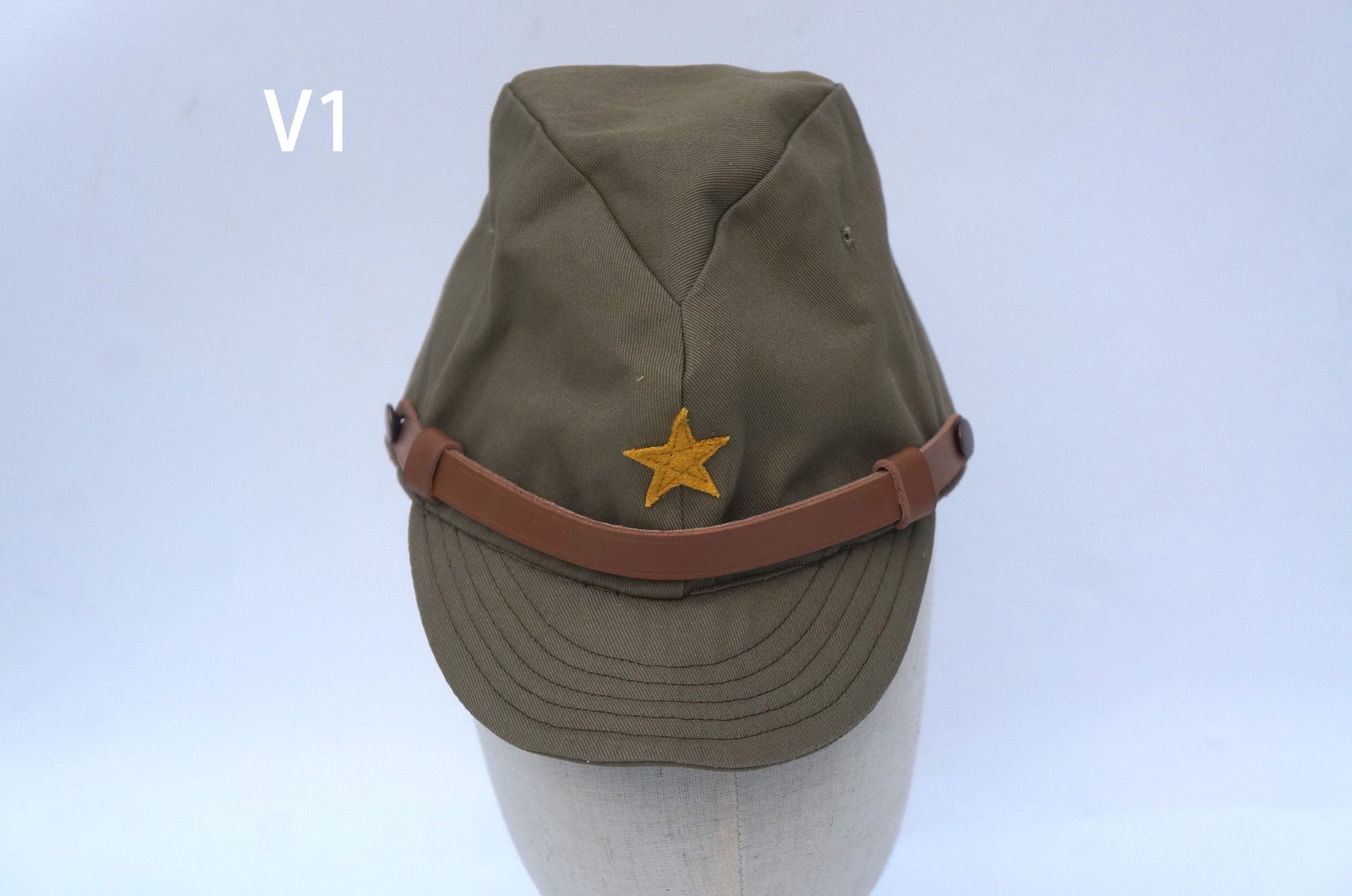 WW2 Imperial Japanese Army Field Cap Hat EM Officer IJA IJN Cotton ...