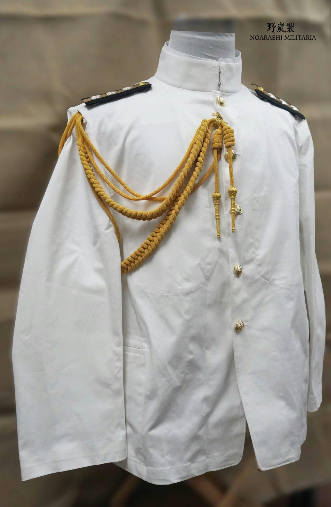 WW2 Imperial Japanese Navy IJN Summer Officer Uniform White Tunic Pants ...