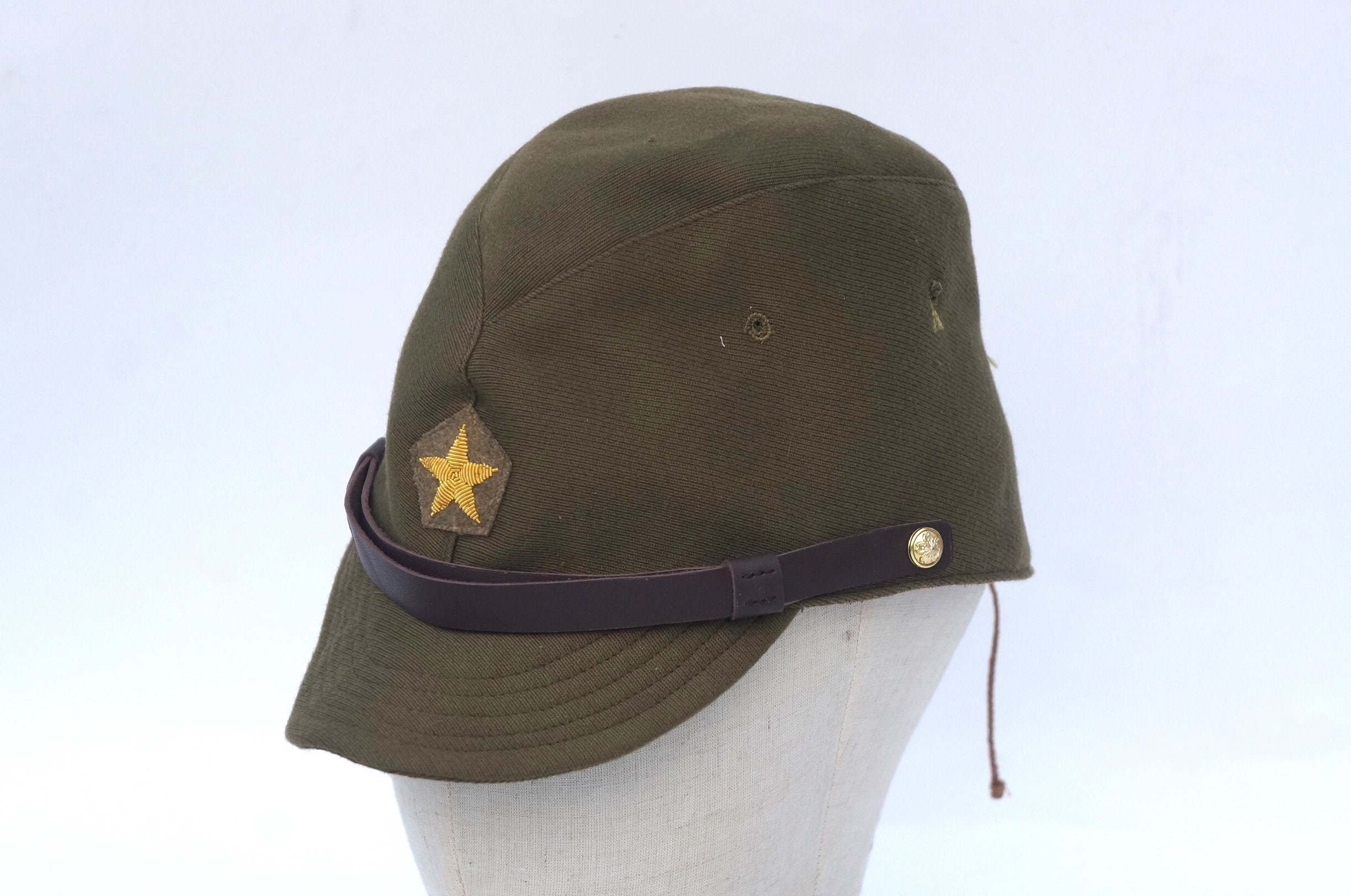 WW2 Imperial Japanese Army Officer Field Cap Gabardine Winter IJA IJN ...
