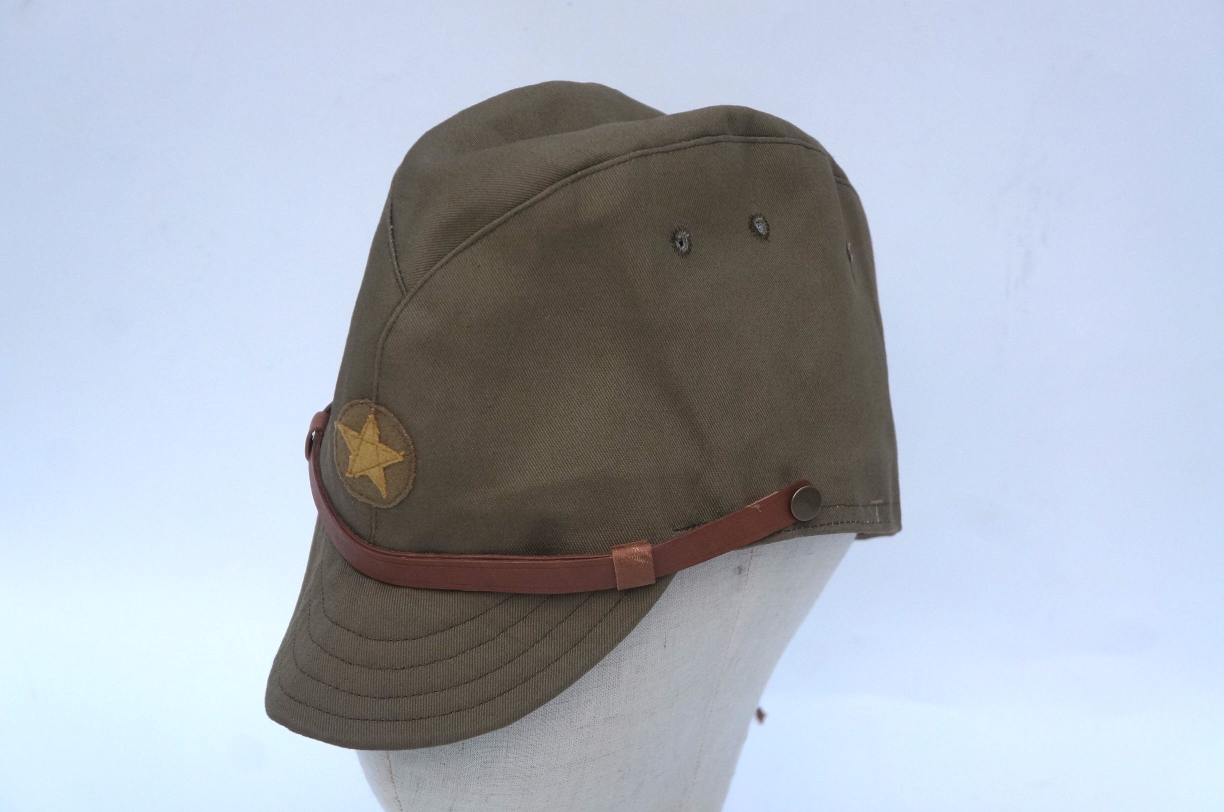 WW2 Imperial Japanese Army Field Cap Hat EM Officer IJA IJN Cotton ...