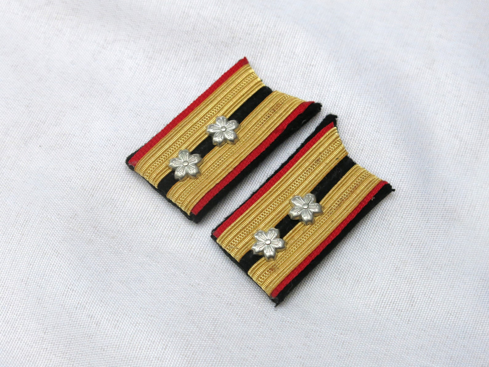 WW2 Imperial Japanese Navy Collar Tabs Rank Insignia Officer IJN IJA - Etsy