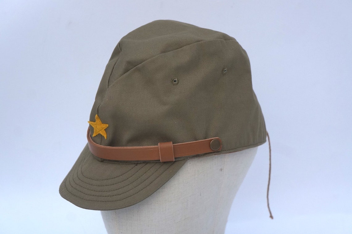 WW2 Imperial Japanese Army Field Cap Hat EM Officer IJA IJN Cotton ...