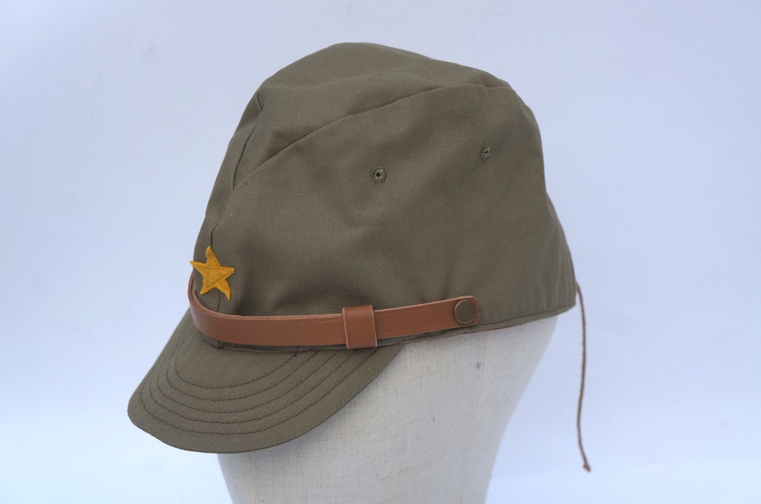 WW2 Imperial Japanese Army Field Cap Hat EM Officer IJA IJN Cotton ...