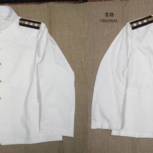 WW2 Imperial Japanese Navy IJN Summer Officer Uniform White Tunic Pants ...