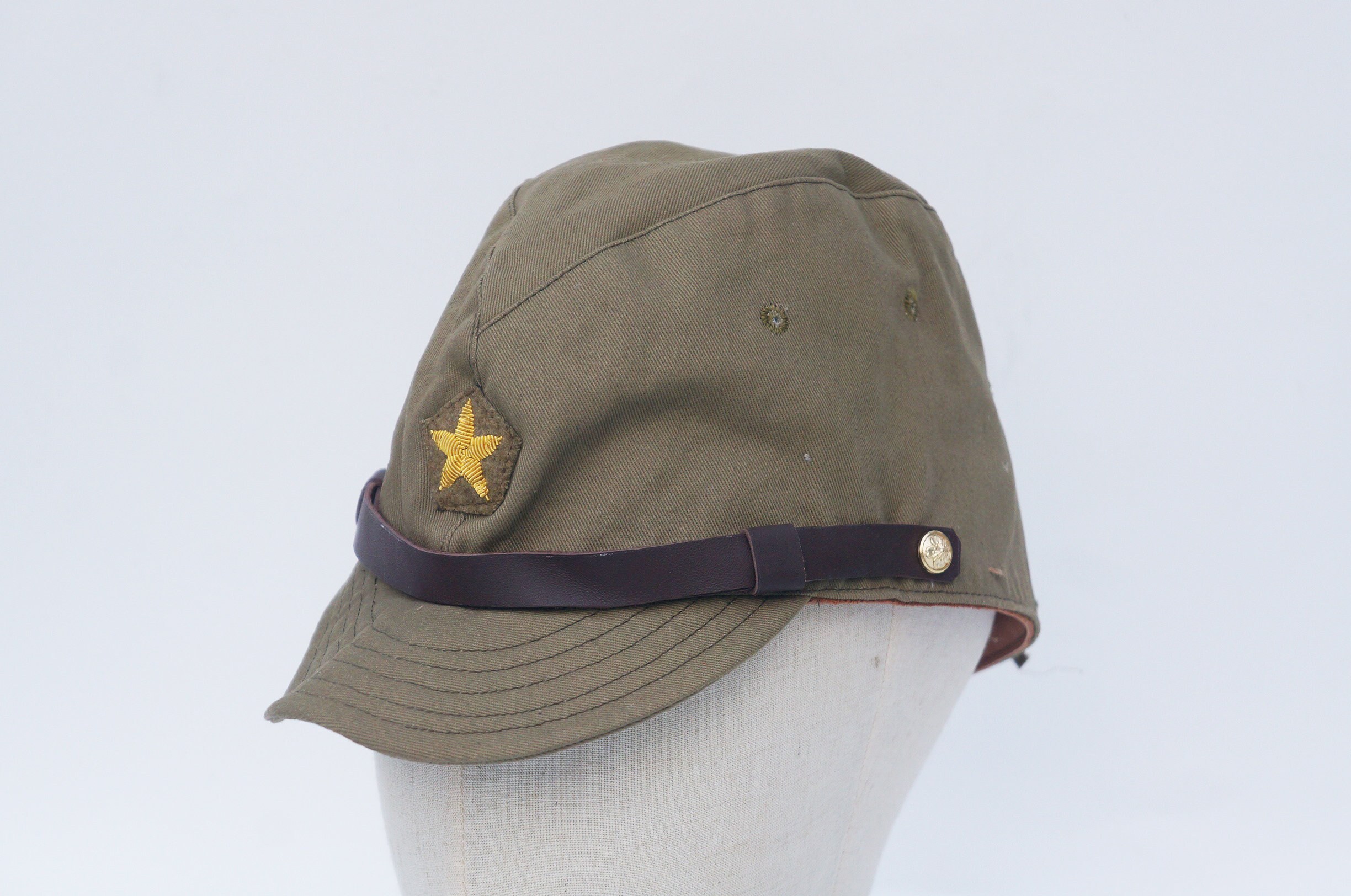 WW2 Imperial Japanese Army Officer Field Cap Gabardine Winter IJA IJN ...