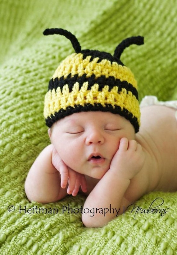 NEWBORN BEE HAT - Etsy