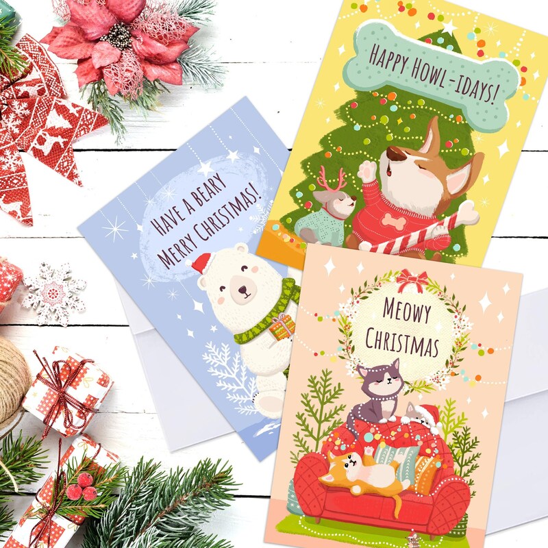 Cute Christmas Cards - Etsy