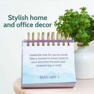 Motivational Daily Flip Calendar - Perpetual Desk Calendar With Gift ...