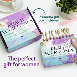 Motivational Daily Flip Calendar - Perpetual Desk Calendar With Gift ...